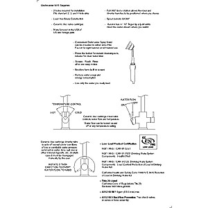Dishmaster M70BNHA Sapphire Kitchen Faucet - High Arc Spout - Brushed Nickel