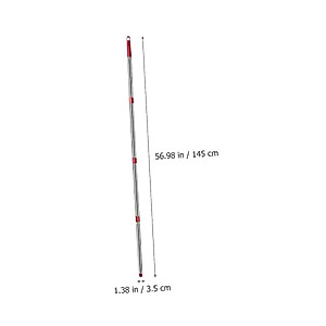 OUNONA 1 Set Mop Replacement Handle Mop Accessories Triangle Mop Handle Spins Mop Stick Rotating Mop Handle Commercial Mop Handle Mop Stick Replacement Spins Mop Rod Stainless Steel