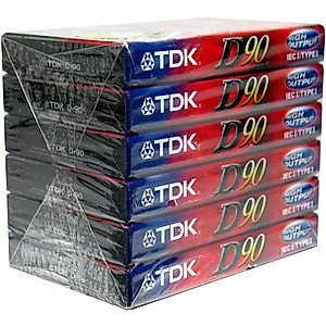 TDK Superior Normal Bias D90 blank cassette tapes (Pack of 6)