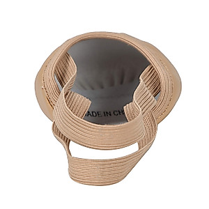 Linodes Leather Contemporary Pirouette Lyrical Half Sole Jazz Ballet Dance Shoe Turning Shoes for Women and Girls-Tan-S