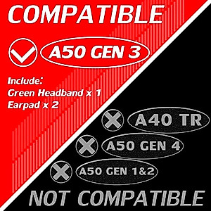 A50 GEN 3 MOD KIT Velour Ear Pads for Astro A50 GEN 3 Headset I with Headband by DIMOST - NOT FIT GEN 4