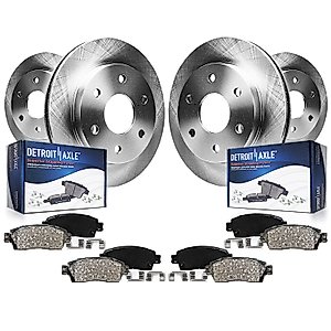 Detroit Axle - 4WD Brake Kit for 04-08 Ford F-150 Lincoln Mark LT Disc Brake Rotors 2004 2005 2006 2007 2008 Ceramic Brakes Pads Front and Rear Replacement 6-Lug