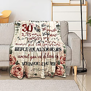 30th Birthday Gifts for Women 1992 Blanket 30 Year Old Birthday Gifts for Women Turning 30 Unique 30th Birthday Gifts for Her Funny 30th Birthday Decorations for Women Him Wife Sister Mom Friends