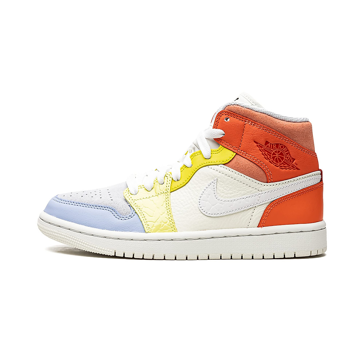 Jordan Nike Women's WMNS Air 1 Mid to My First Coach, Sail/White/Lt Zitron, 6W