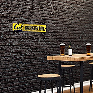 Rico Industries NCAA Rico Industries 16-Inch Plastic Street Sign Décor, California Golden Bears