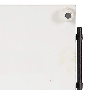 Kate and Laurel Bruillet Farmhouse Rectangular Tray, 12 x 16, Rustic White, Wooden Tray for Coffee Table