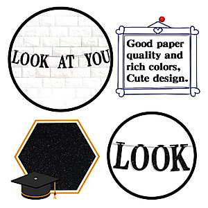 Look at You Becoming an Engineer Banner, Congrats Grad/You Did It/Congratulations Sign, Engineer Degree Graduation Party Decorations Supplies