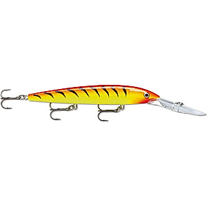 Rapala Down Deep Husky Jerk 12 Fishing lure, 4.75-Inch, Hot Tiger