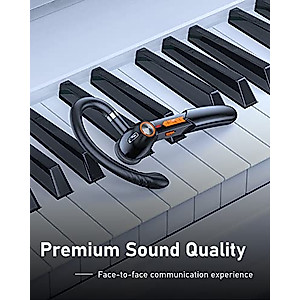 Headphones wireless bluetooth headset noise canceling headphones bluetooth earpiece handfree bluetooth headset for cell phones with physical switches & touch multifunction botten 10-Hours usage