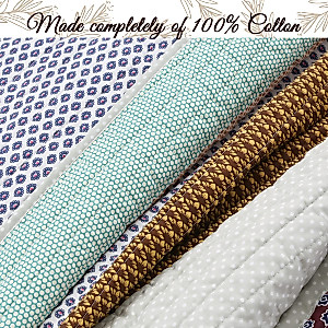 Cozy Line Home Fashions 100% Cotton Reversible Quilt Bedding Set, Cottage Stripe Gingham Check Coverlet Bedspread (Nesco Stripe, King-3 Piece)