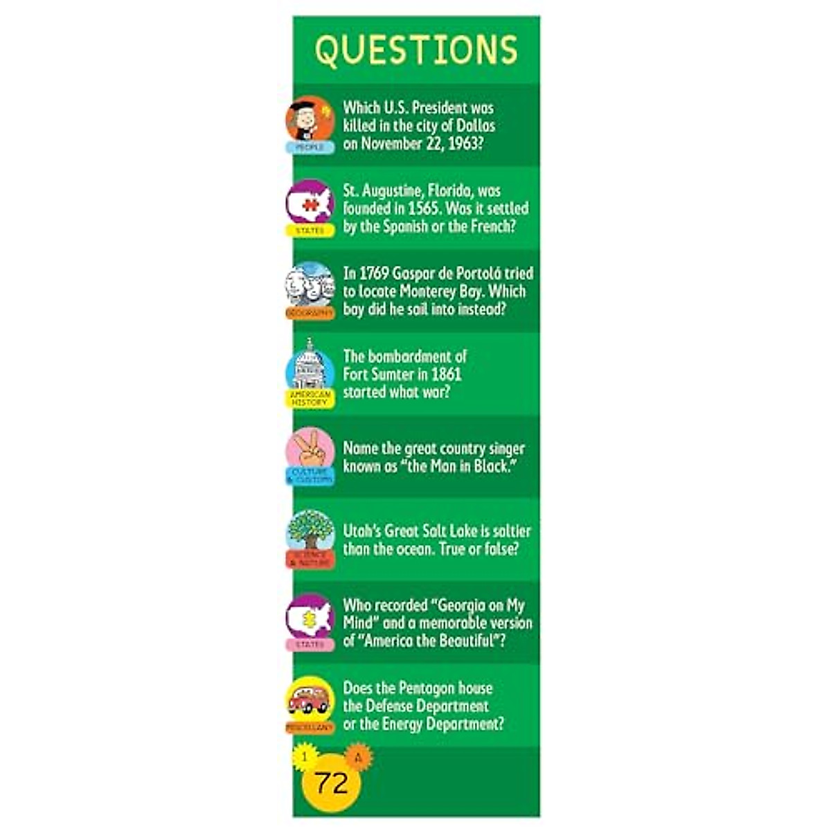 Brain Quest for the Car: 1100 Questions and Answers to Challenge the Mind. Teacher-approved! (Brain Quest Decks) (Brain Quest Smart Cards)