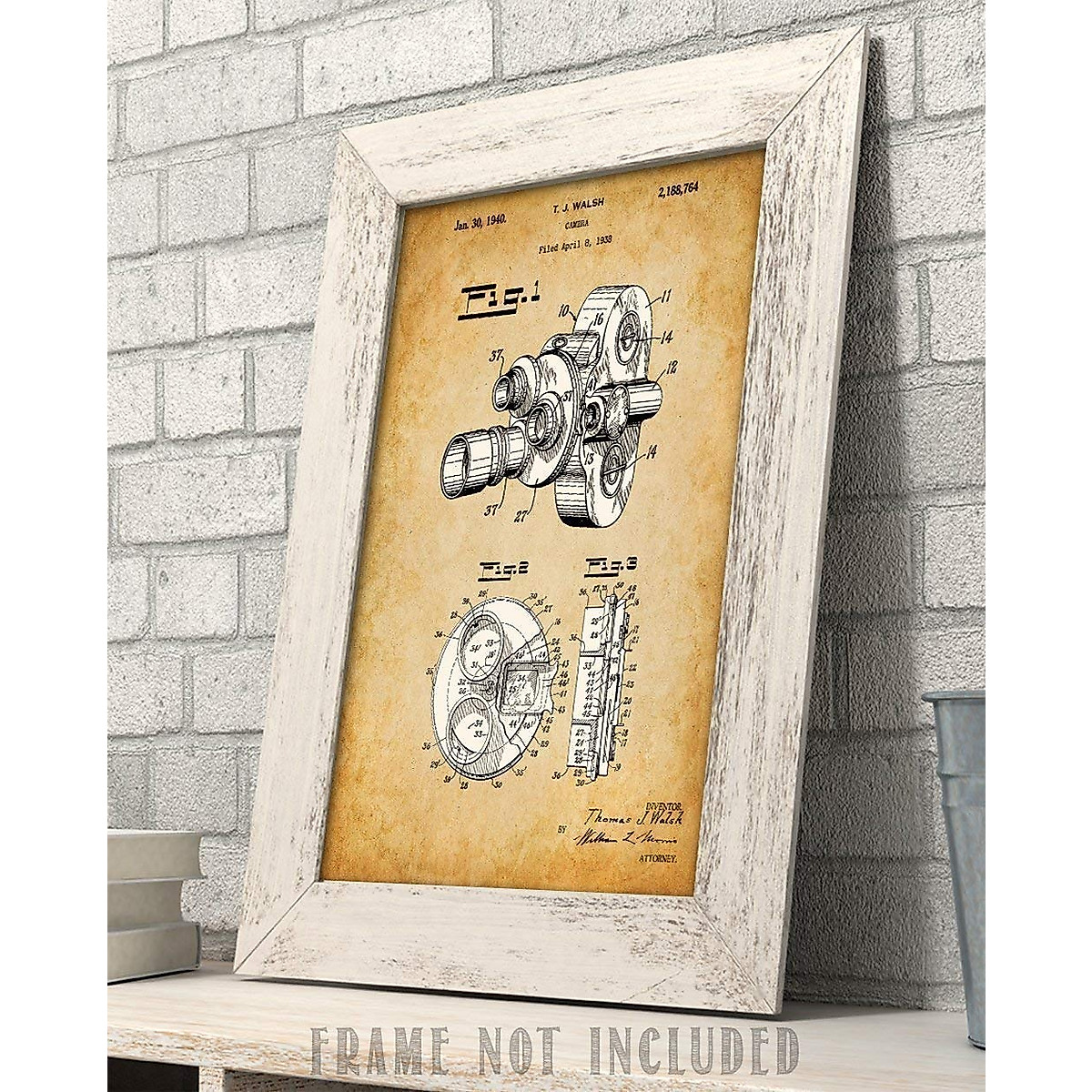 Film Movie Motion Picture Camera Patent - Classic Movie Theater Poster, Theater Room and Movie Director Room Decor, Gift for Photographers and Movie Makers, 11x14 Unframed Patent Print Poster