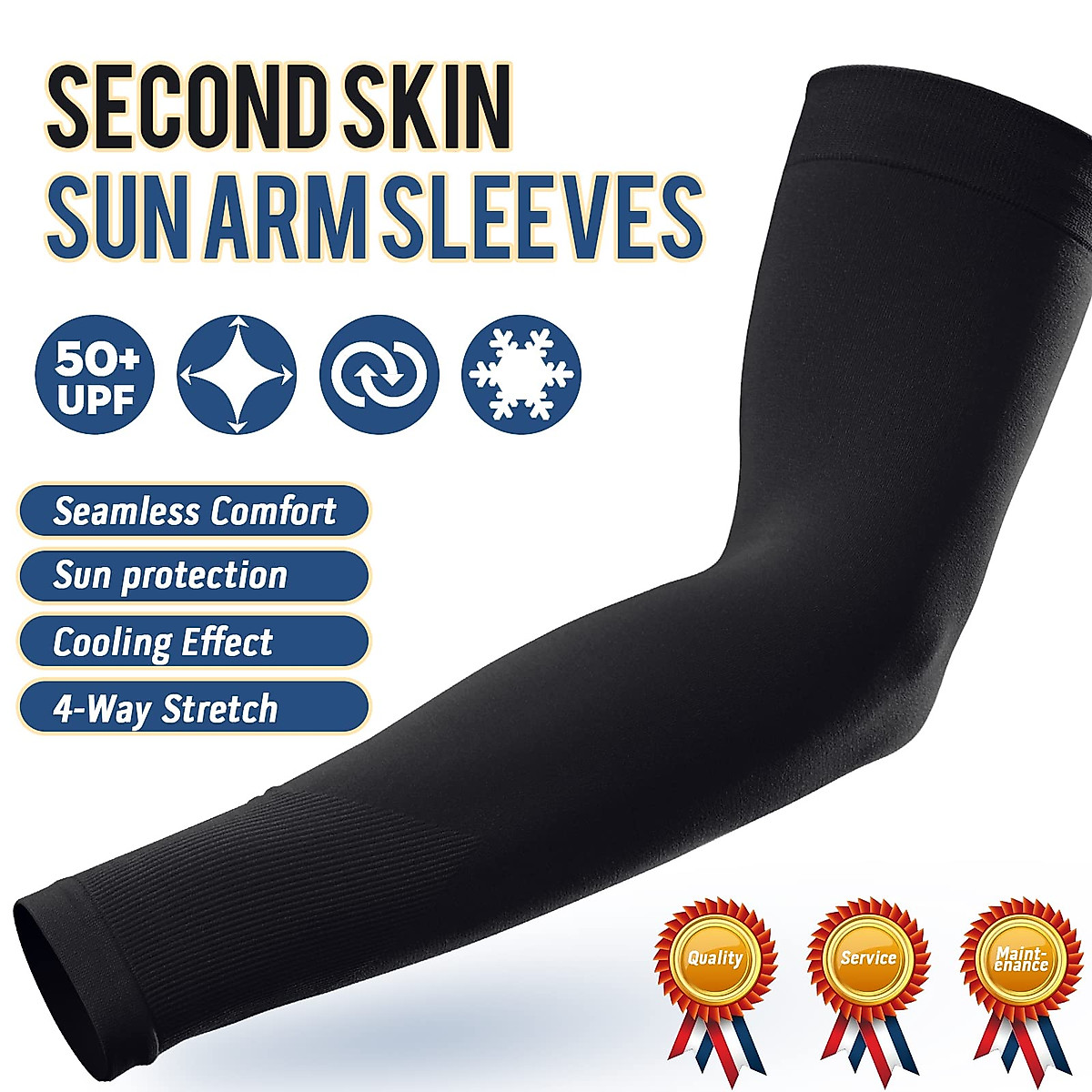 GOUNOD Arm Sleeves for Men Women,Compression Sleeves to Cover Arms for Men Working,Sun Sleeves for Men UV Protection