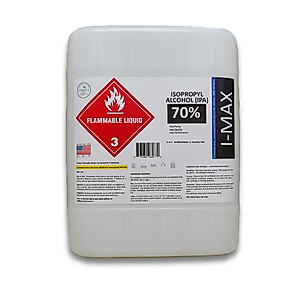 Isopropyl Alcohol 70% - 5 Gallons of High Purity IPA - Made in USA - HDPE Pail
