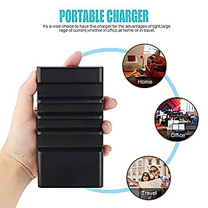 Charging Station,Thopeb 4 Port USB Charging Station Included 4 Short Mixed Cables - Compatible Ipad,iPhone,Samsung,Smartphone - Desktop Cell Phone Charge Stand & Multiple USB Charger Docking Organizer