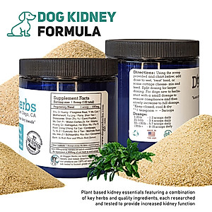 Kidney Revive - 100% Herbal Dog Kidney Health Healing Supplement for Acute and Chronic Ailments by Doggie Herbs