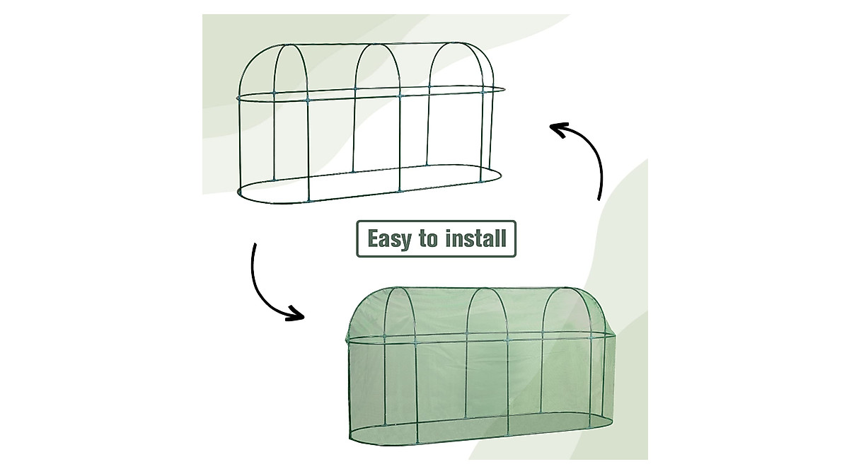 BPS 10x3.3x5 Crop Cage Tent for Plant Protection