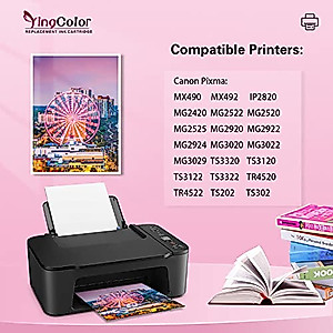 YingColor Remanufactured 245XL Ink Cartridge Replacement for Canon 245XL Black Ink for Canon Pixma MX492 TR4520 TR4522 TS3120 MG2420 MG2522 MX490 MG2920 MG2922 MG2520 IP2820 (2 Black)