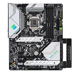 ASRock Z590 Steel Legend Compatible with Intel 10th and 11th Generation CPU (LGA1200) Z590 with Chipset