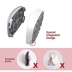 EUDEMON Safety Baby Gate Wall Protector Wall Saver for Pressure Mounted Gate Protect Walls/Baseboard/Stairs/Door Frame/Doorways Work on Pet & Dog Gates Easy to Install (White, 4 Pack)