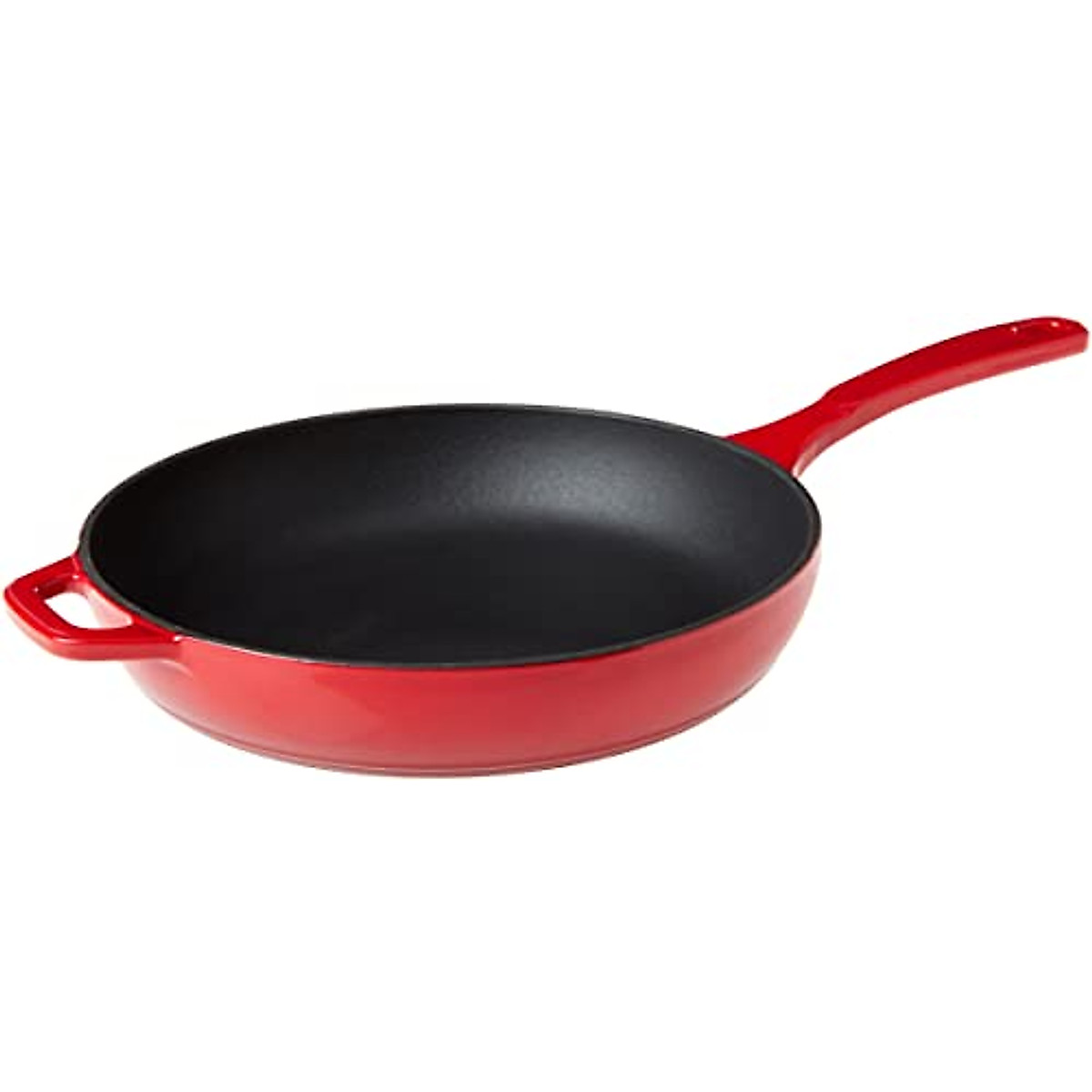 Lodge Color EC11S43 Enameled Cast Iron Skillet, Island Spice Red, 11-inch