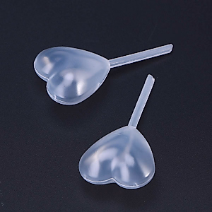 100Pcs Transfer Pipettes Squeeze Transfer Pipettes Injectors for Chocolate Cupcakes Strawberries 4ml (Heart Shape)