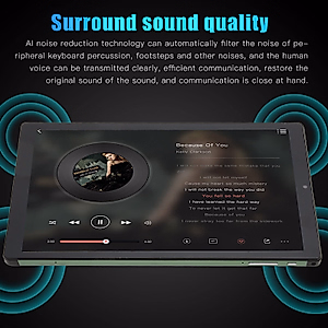 Septpenta 10.1 inch Tablet, 1920X1080 IPS Display 1.5GHZ 8 Core CPU 6GB RAM 128GB ROM Calling Tablet, 2.4G 5G WiFi 6000mAh Dual Speakers Dual Camera 5MP 13MP for Android 11 100‑240V(USA)