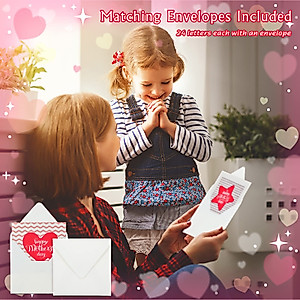 Faccito 24 Sets Mother's Day Card with Envelopes 3.35 x 3.35 Inch 6 Assorted Happy Mother's Day Loving Small Note Card Mother Birthday Card Mother Greeting Cards for Mother's Day Birthday Gifts