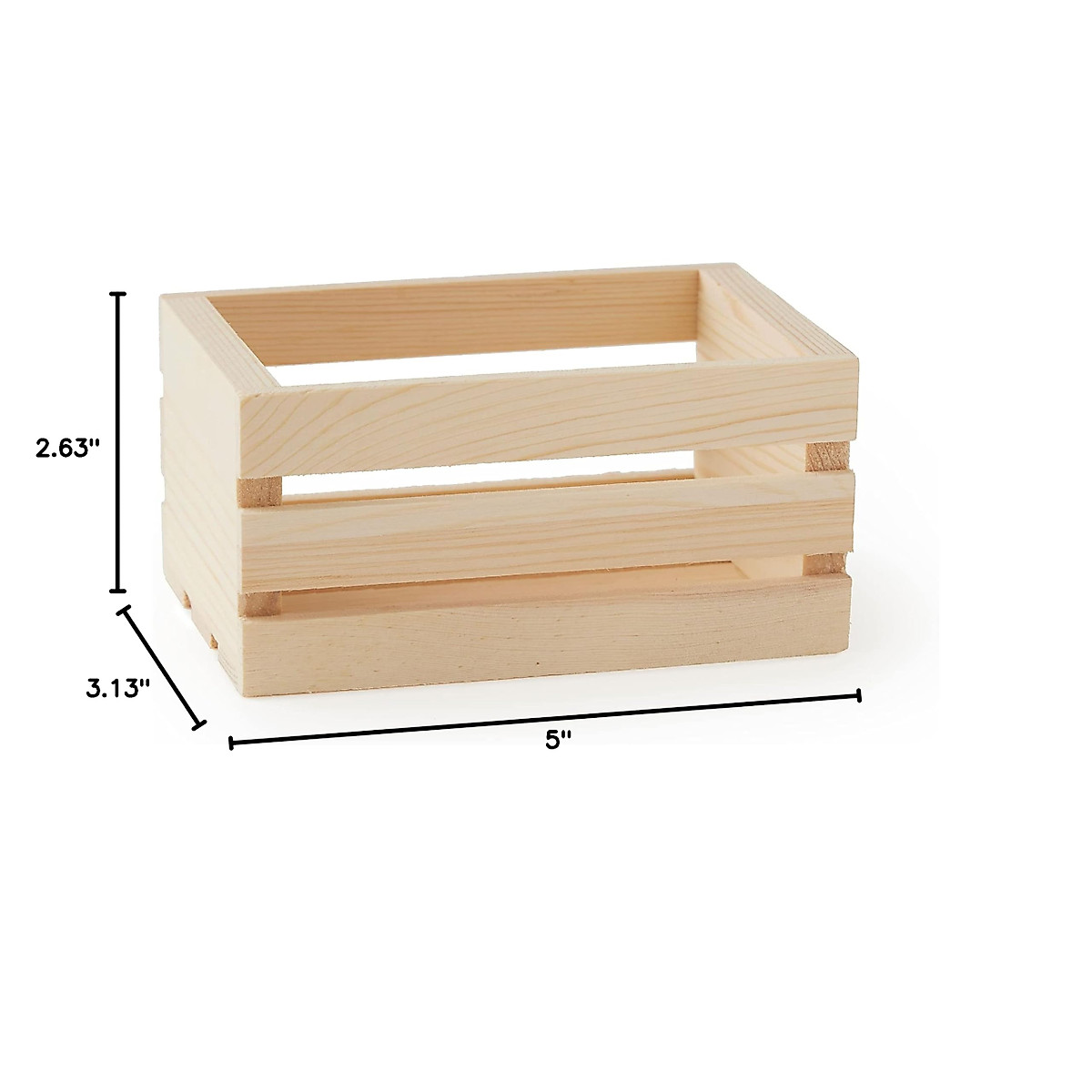 Michaels Bulk 12 Pack: 5”; Wooden Crate by ArtMinds®