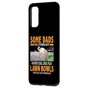 Galaxy S20 Lawn Bowls Idea For Dad & Funny Mens Lawn Green Bowls Case