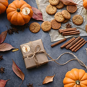 Heyfibro 500 PCS Happy Fall Y'all Stickers, 1.5 Inch Thanksgiving Stickers Label for Packing, Party, Bags, Boxes（Gnomes）