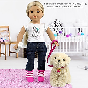 Click N' Play Toy Puppy Set for Kids, Dog Bed - Little Toddler Girl Toy, Toys 3+ Year Old Girls, Three Year Old Girl Gifts,Toy Dogs for Kids - Puppy Toys for Kids