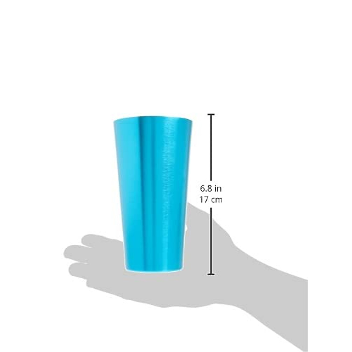 Retro Aluminum Tumblers - 6 cups -20oz - By Trademark Innovations (Assorted Colors)