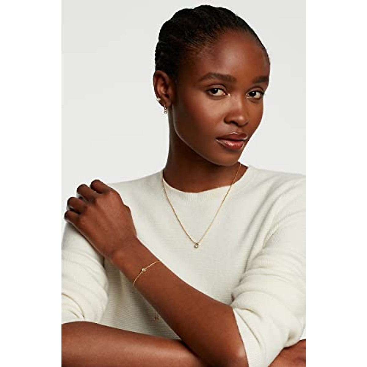 Ted Baker London Sininaa Crystal Pendant Necklace For Women (Gold/Crystal)