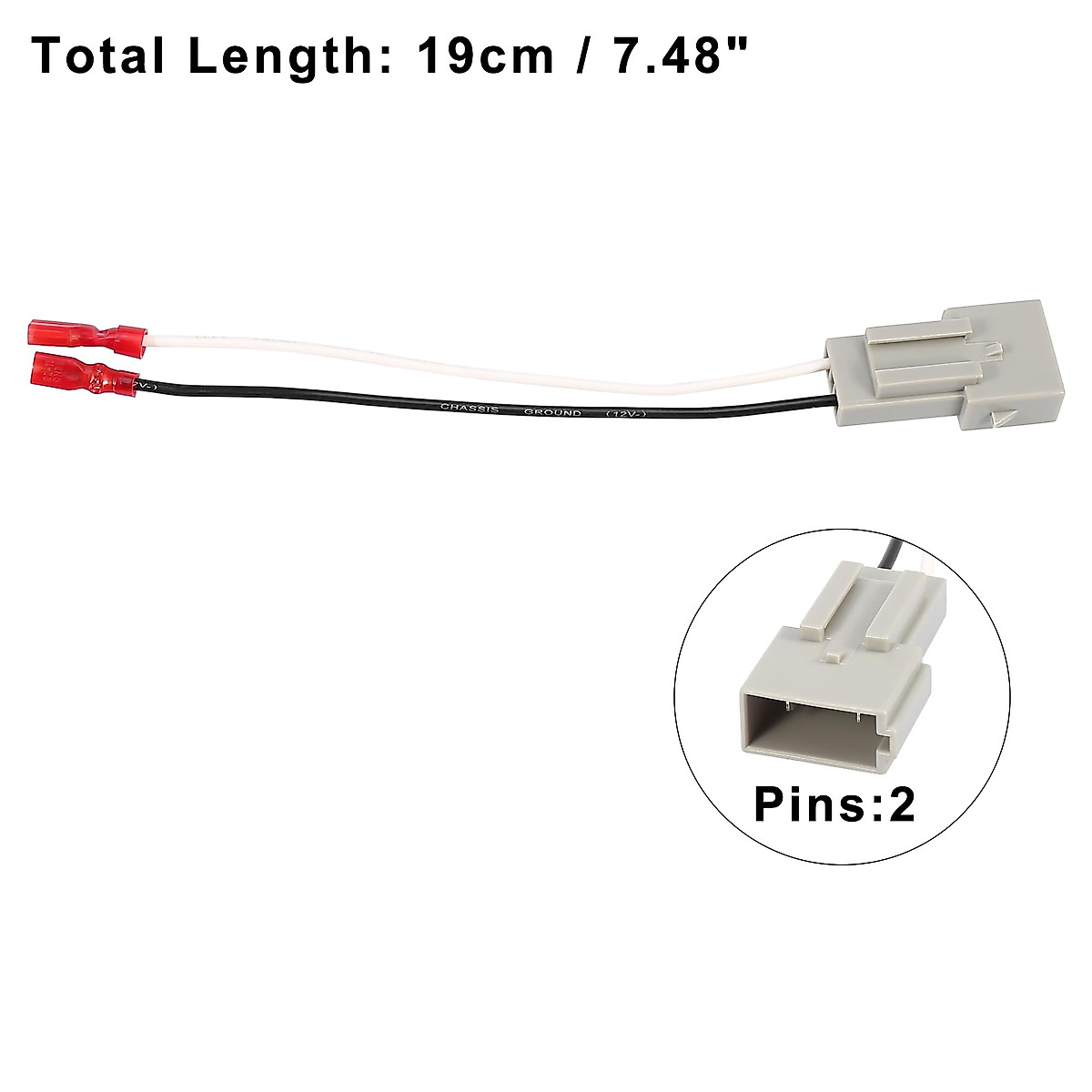 X AUTOHAUX 2pcs Car Speaker Connector Harness Wiring Adapter 72-5512 for Ford F-250 1992-1998