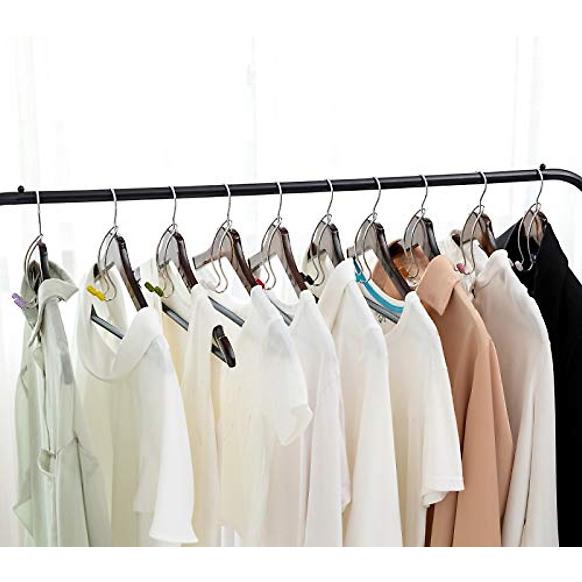 JOJOY LUX 2 Pack Seat Back Organizers, Bling Diamond Universal Car Headrest Hangers, Strong and Durable Auto Backseat Storage Hooks (Pink)