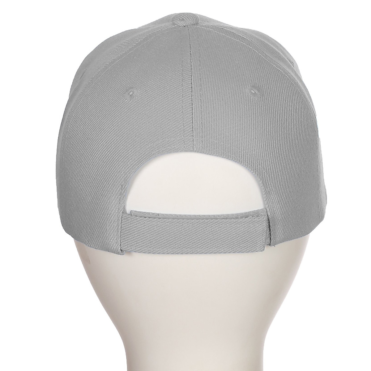 Classic Baseball Hat Custom A to Z Initial Team Letter, Lt Gray Cap White Black Letter G