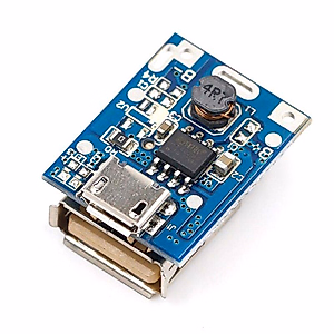 DAOKI 10Pcs 5V Battery Charging Protection Board 1A Boost Step Up Power Supply Module 134N3P Lithium Battery Li-ion Charger Board for DIY LED Display USB and Micro Port