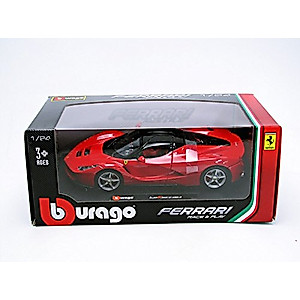 Bburago Ferrari Race and Play LaFerrari 1/24 Scale Diecast Model Vehicle Red