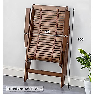 Lounge Chair, Sun Lounger Garden Chairs Foldable Deck Chair Rocking Chair Multifunctional Nap Chair Bamboo Balcony Lounge Chair (Color : Wood)