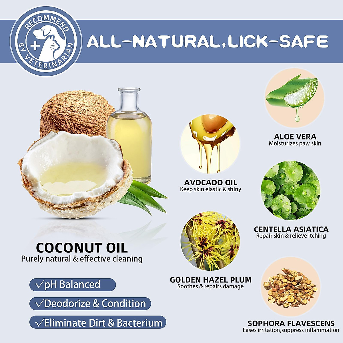 Paw Cleaner for Dogs - Clean Paws No-Rinse Foaming Cleanser for Dogs &amp; Cats Small Large Medium Breed Dog Paw Foot Washer Grooming Supplies for Pet Care 2pcs