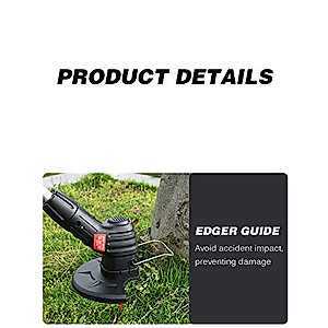 Electric Lawn Mower Cordless, Mowing Machine Rechargeable,Handheld Portable Lightweight,Trimmer Electric Mower Weed Eater with 4 Plastic Blades & 1 Stainless Steel Blade