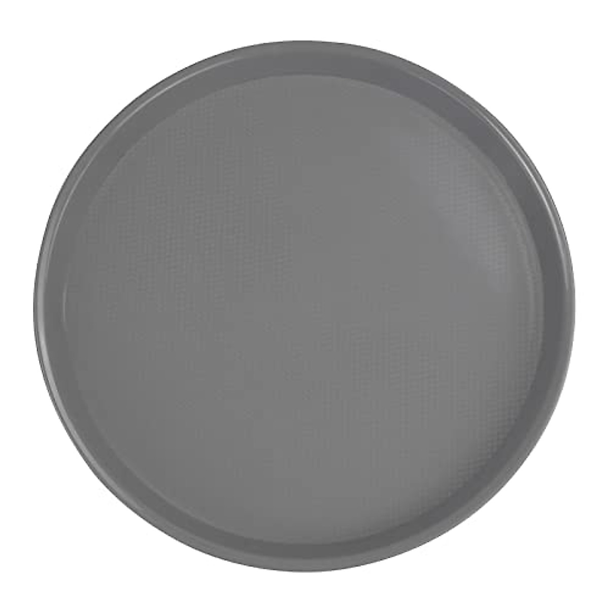 Innouse 4 Pack Food Service Tray Round, Waitress Tray Restaurant Drink Tray, Gray, R