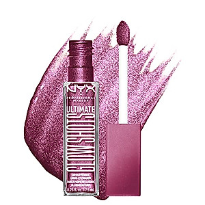 NYX PROFESSIONAL MAKEUP Ultimate Glow Shots, Liquid Eyeshadow, Long-Lasting Shimmer Eye Shadow with Vitamin C - Plum Player