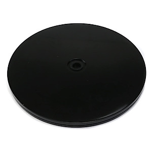 Semetall 2pcs 9" Acrylic Lazy Susan Rotating Swivel Plate Round Turntable Organizer for Makeup Table Kitchen Cabinet Spice Rack Cake,Black