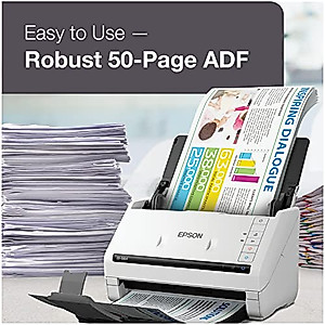 Epson DS-530 II Color Duplex Document Scanner for PC and Mac with Sheet-fed, Auto Document Feeder (ADF)