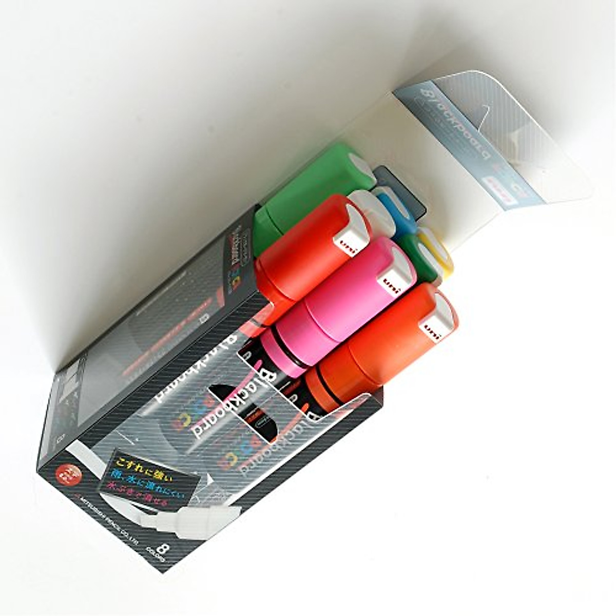 uni Posca Black Board Marker -Bold Point-8 Colors Set (PCE2508K8C)