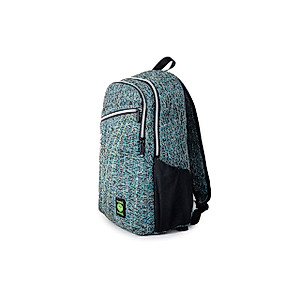 DIME BAGS City Dweller Casual Hemp Backpack with Padded Laptop Compartment and Water Bottle Holder (Glass)