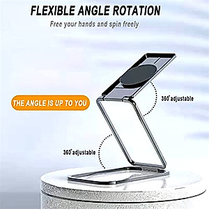 2 Pack Cell Phone Ring Stand Holder, IOUALEY Finger Kickstand 360° Rotation Adjustable Portable Metal Finger Grip Ring Kickstand Fits Most Smartphone Tablets Desk Office Car Mount, 2 Colors