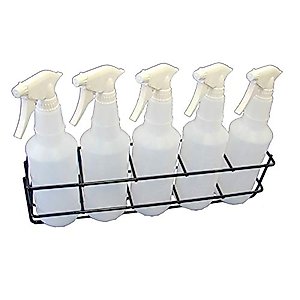 TCD Parts Spray Bottle Storage Rack - Mountable - Holds 5 Bottles - Heavy Duty